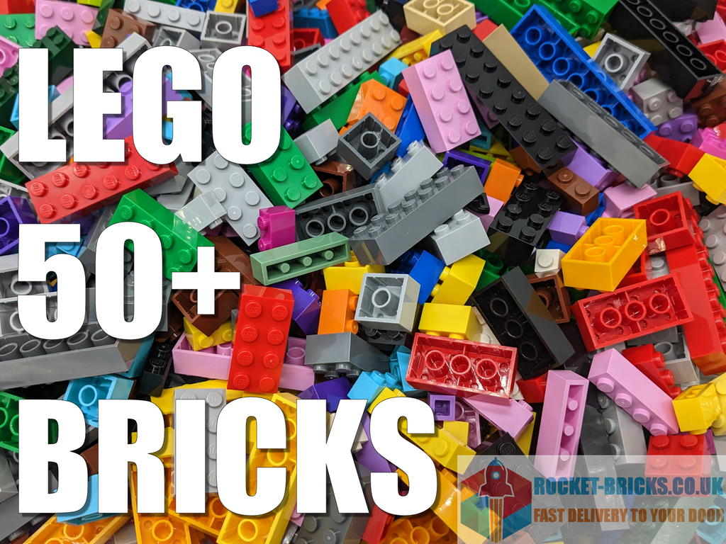 ⭐️️50+ brand new lego bricks + mixed colours + mixed sizes + hours of