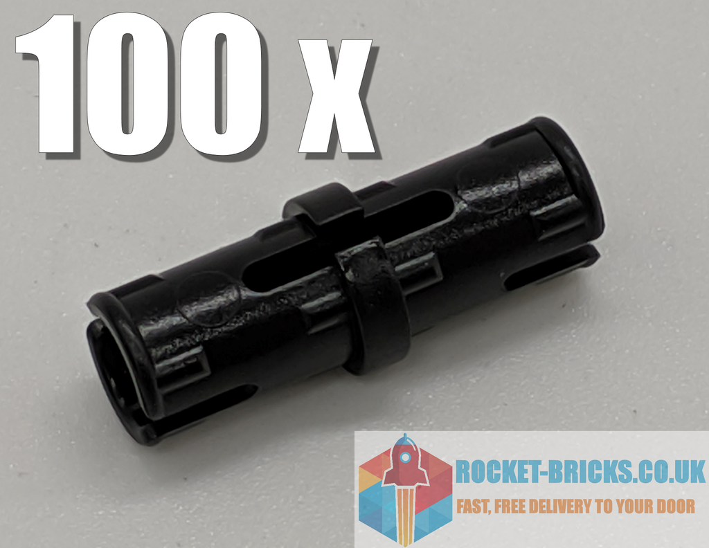 ⭐️️100 x new lego technic 2780 black pins friction ridges & centre slo
